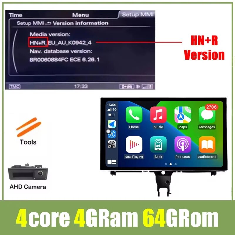 9-дюймовый для Audi A6 C7 A7 2012-2018 плеер автомобильный радиоприемник Android 15 HNR 4G 64G C