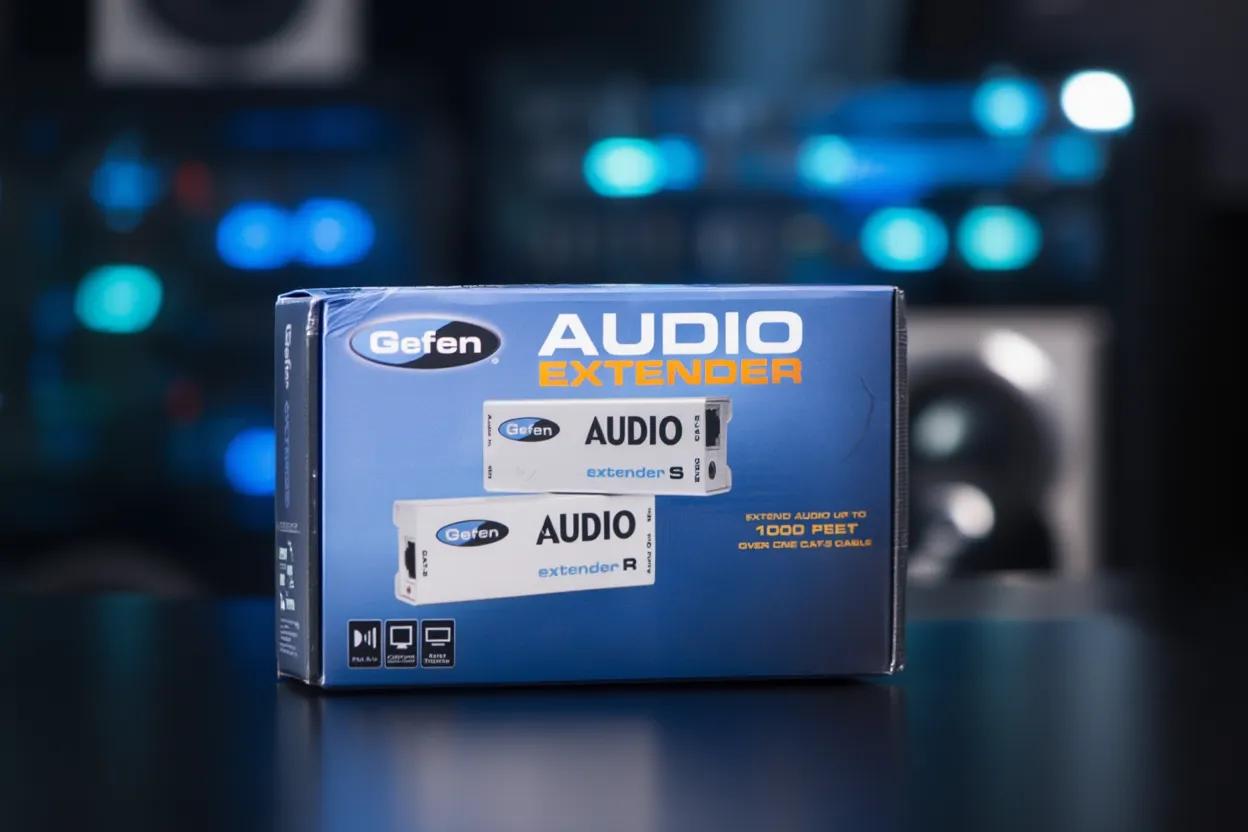 Передача по витой паре DVI, данные (RS-232) и аудио Gefen EXT-AUD-1000