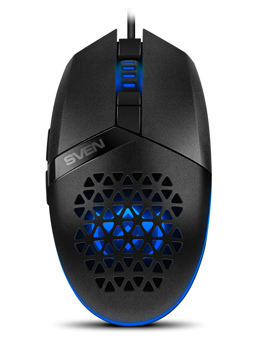 Мышь проводная SVEN RX-G735 black (USB, 4000dpi, 6but) (SV-021467)