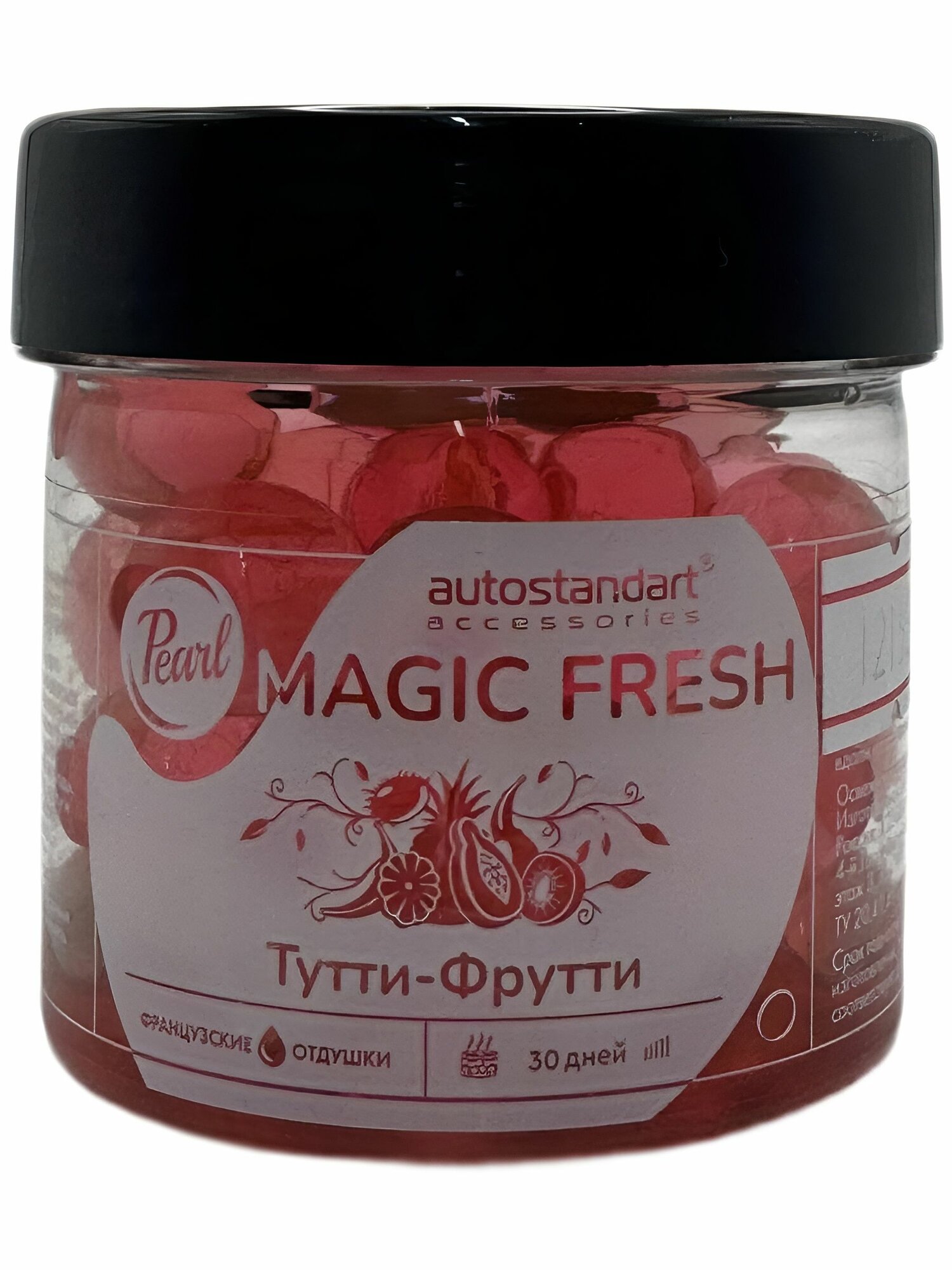 Ароматизатор воздуха гелевый MAGIC FRESH тутти-фрутти (дезодорант автомобильный)