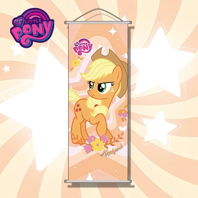 Новый постер My Little Pony с Твайлайт Спаркл (2D), декор для дома, тканевый свиток Pinkamena для детской комнаты, 25*70 см.