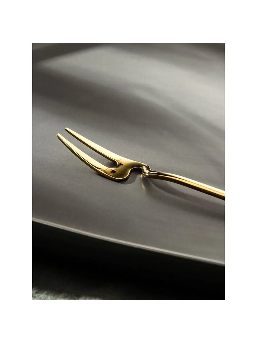 Элегантная десертная вилка из нержавеющей стали