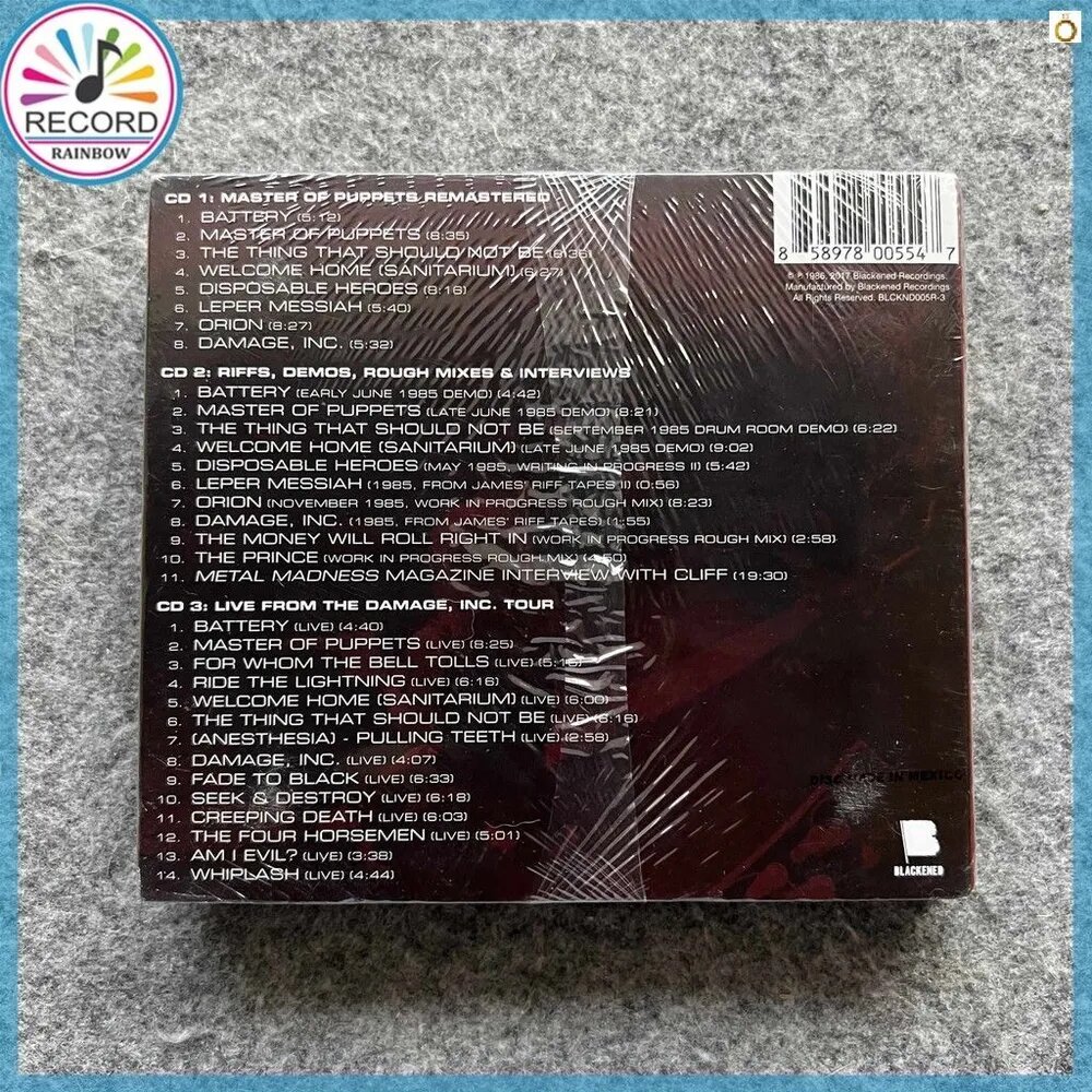 Metallica - Master Of Puppets - Музыкальный диск CD 3CD Expanded Edition Metal — фото 1