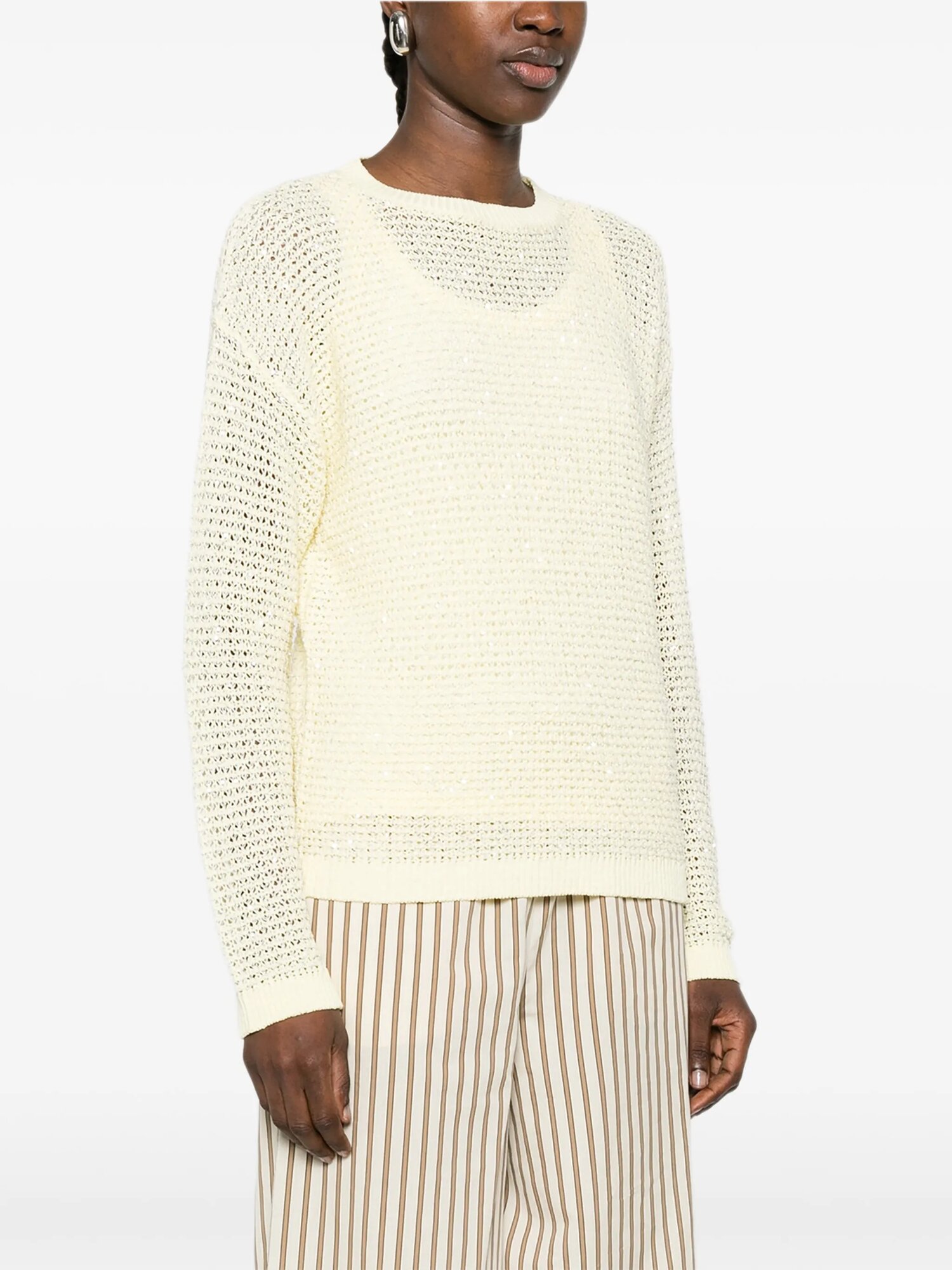 Свитер FABIANA FILIPPI Crew-neck sweater, размер 42, , ochre yellow — фото 1