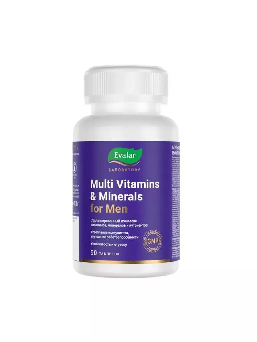 Мультивитамины и минералы мужские Эвалар 90 шт