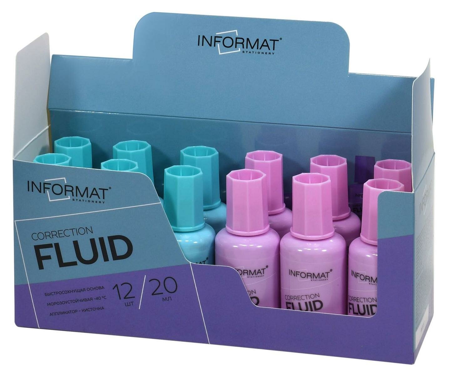 Корректирующая жидкость 20мл. с кисточкой (INFORMAT)