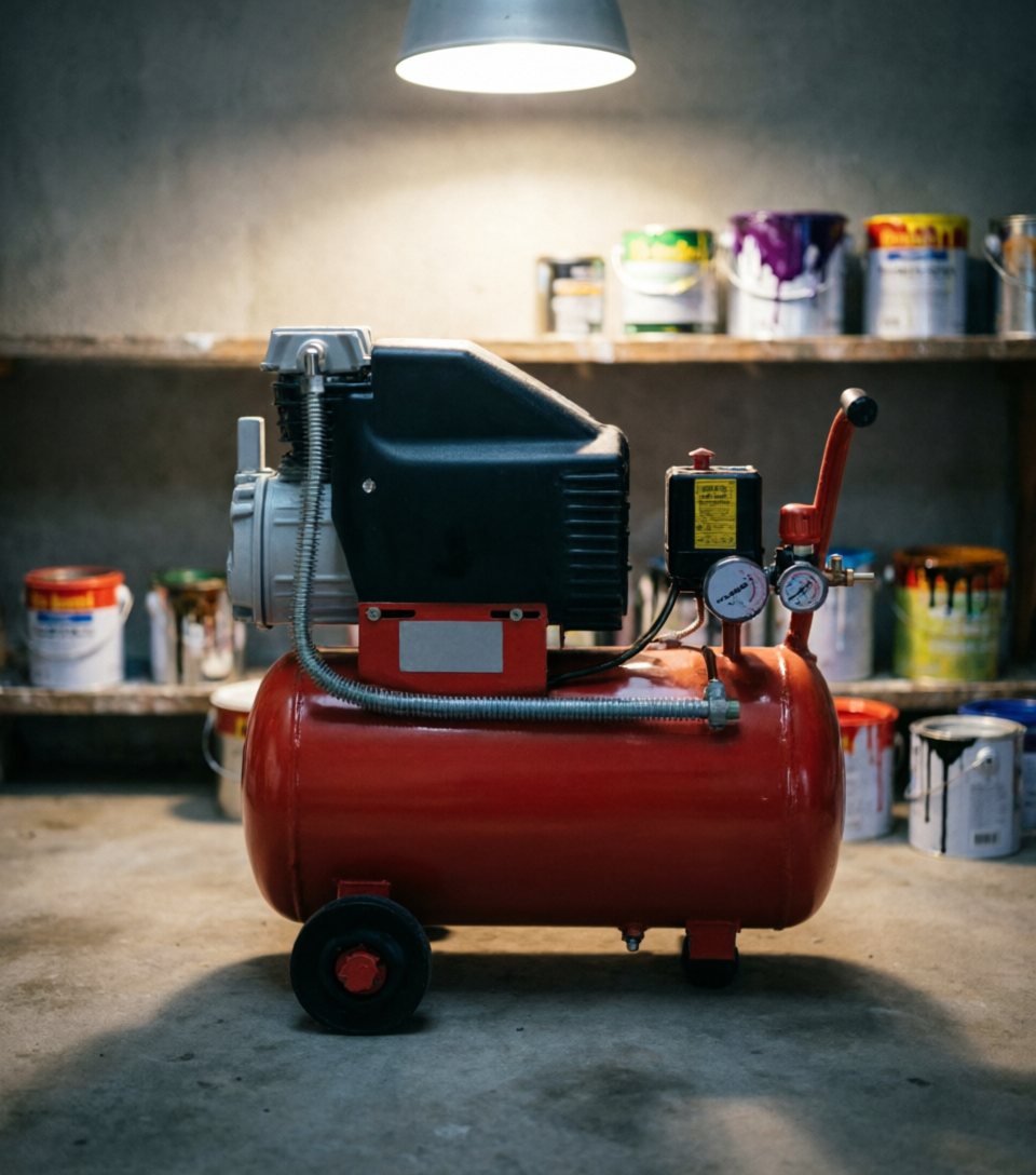 КМ-2524 (13614)/ Компрессор воздушный "Энергопром" КМ-2524 1,5кВт, 240л/мин, объем.24л, 8бар