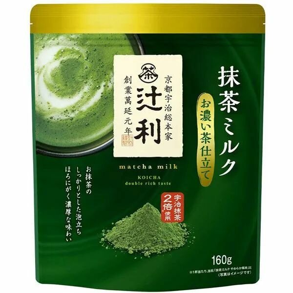 Чай матча с двойным насыщенным вкусом KATAOKA Tsujiri Matcha Milk Koicha, 160 грамм.