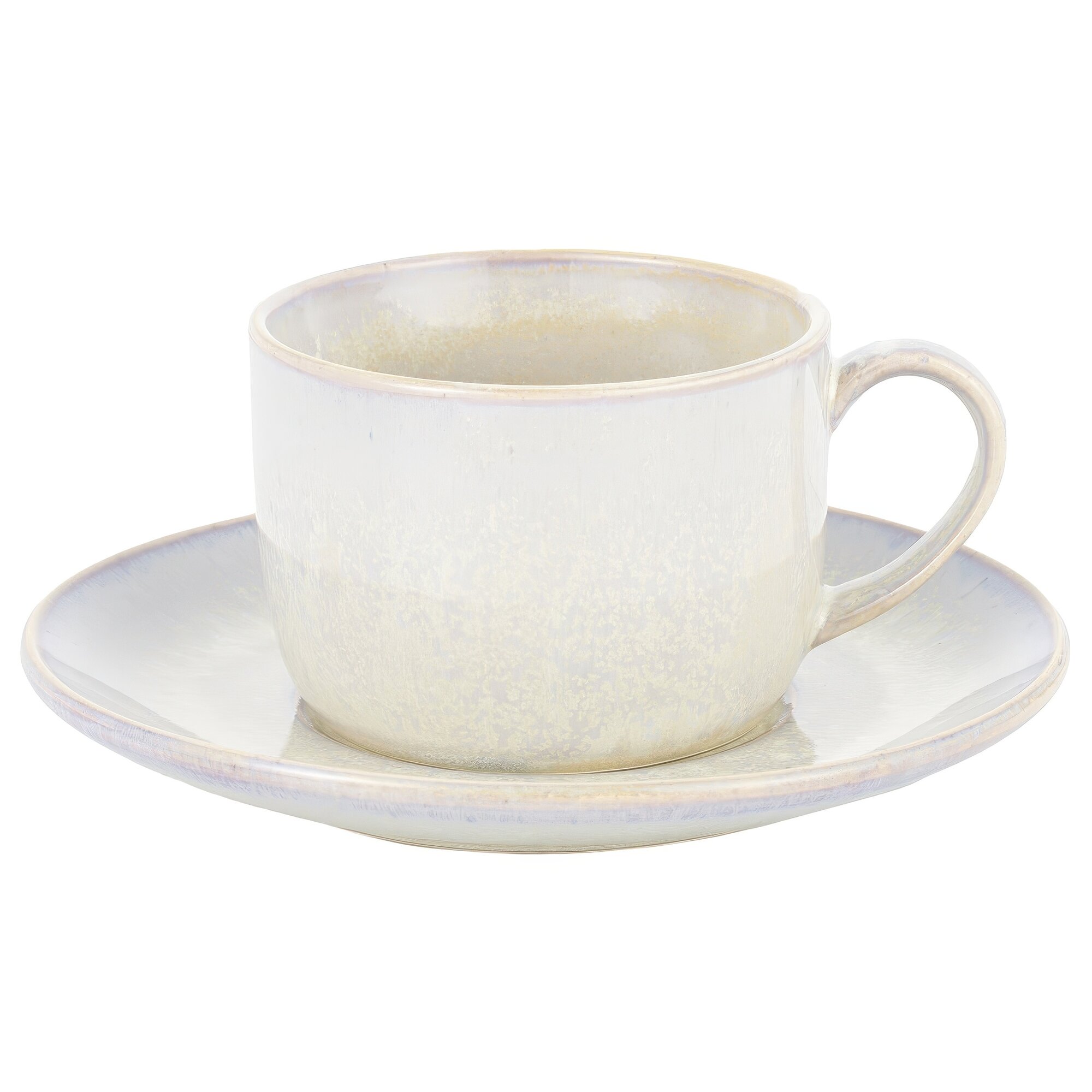 Чайная пара Gipfel Arctic 51995, 170 мл, керамика, бежевый/голубой