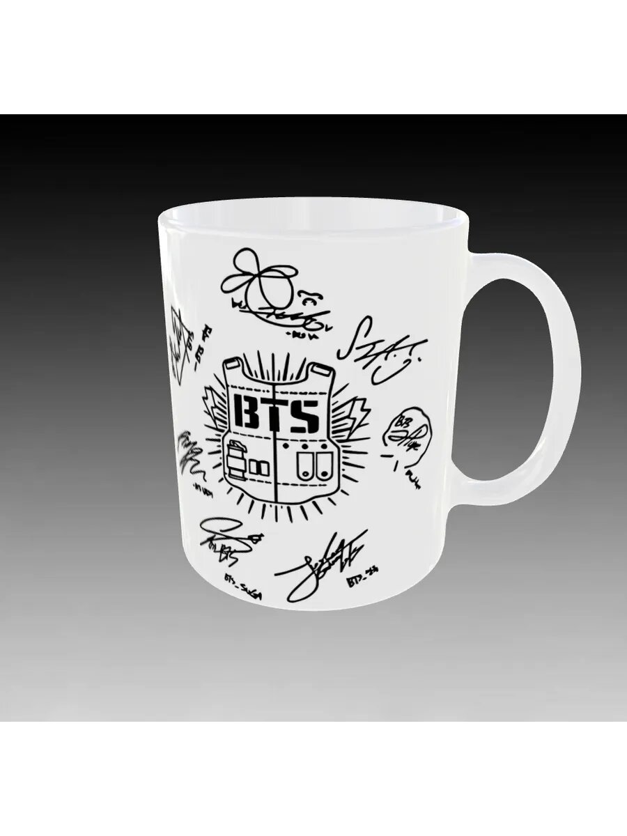 Кружка с принтом BTS