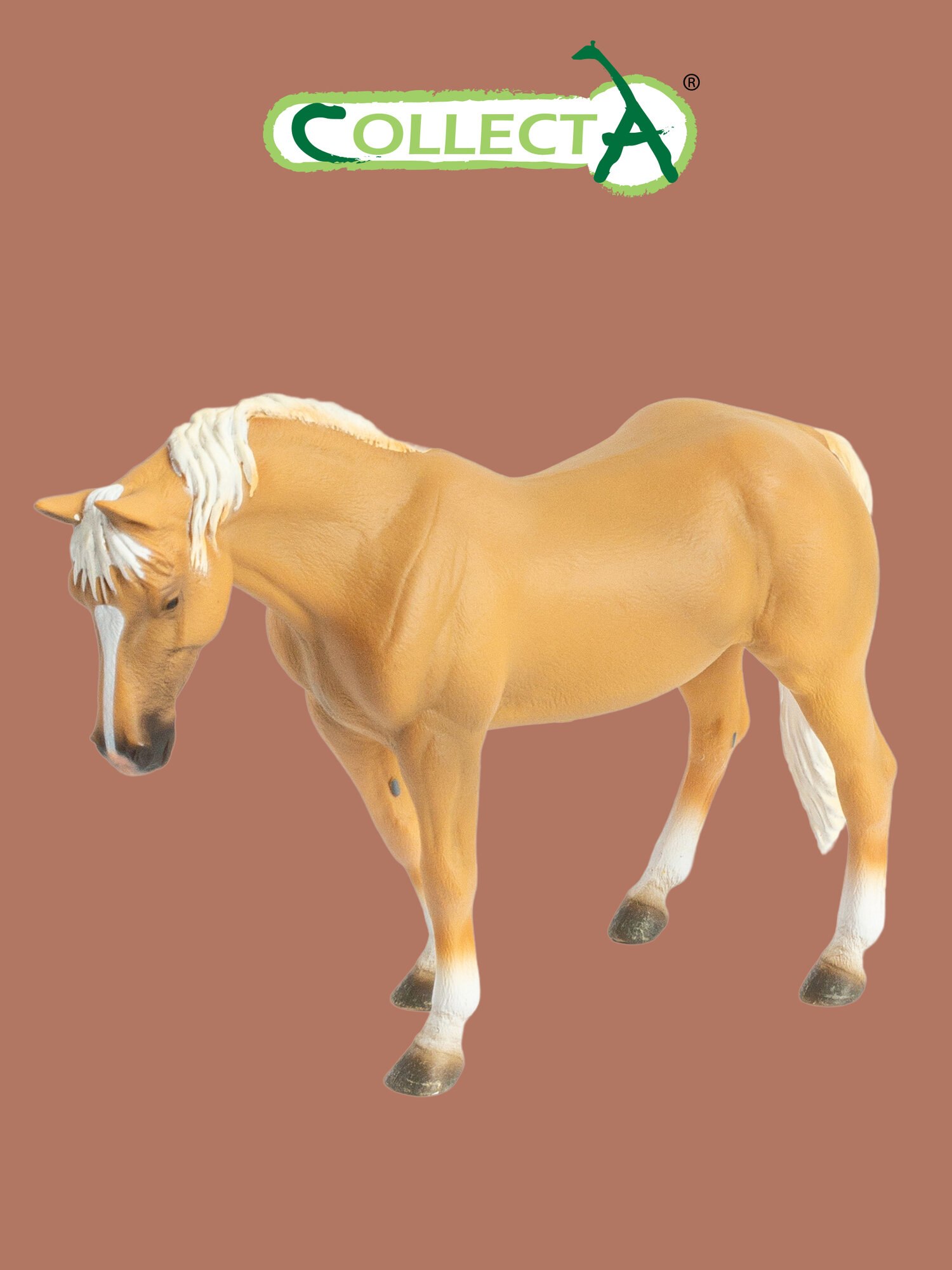 Фигурка животного Collecta Лошадь Кобыла Кватерхорс, Deluxe в подарочной упаковке 84138