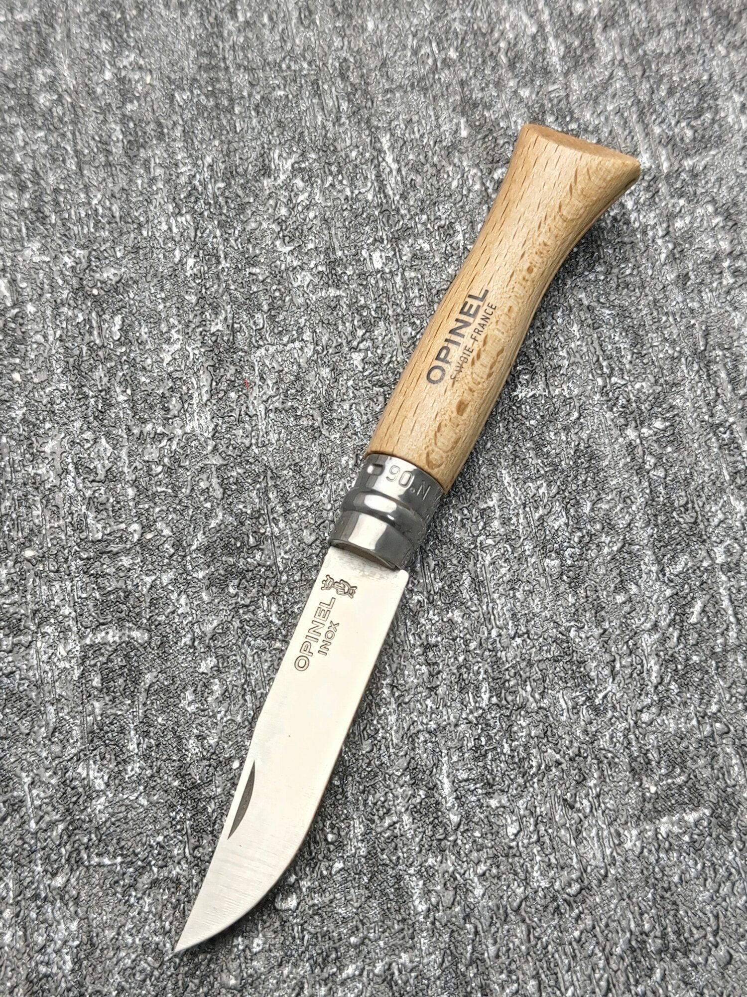Нож Opinel №6, нержавеющая сталь, рукоять из бука
