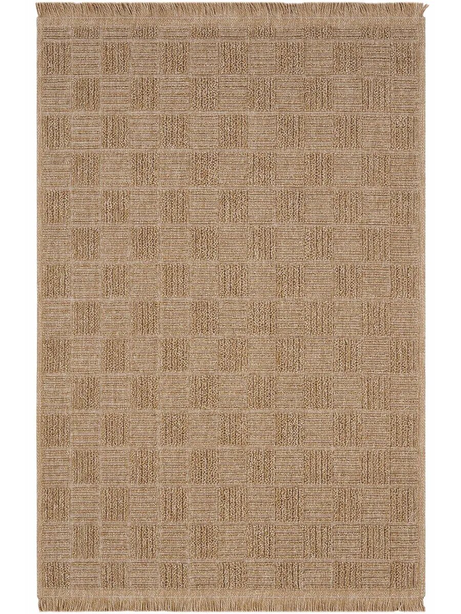 Mirage 708 Ковер 120х180 см, принт квадрат, песчаный беж