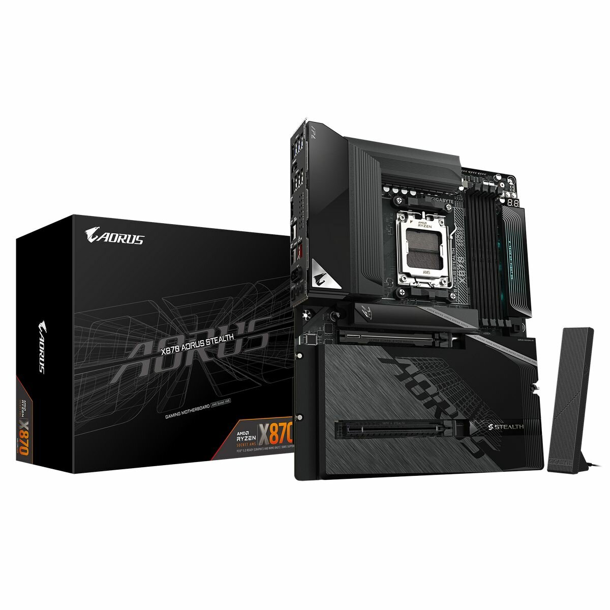 Материнская плата AORUS X870 AORUS STEALTH, AM5, AMD X870, ATX, RTL (X870 AORUS STEALTH)