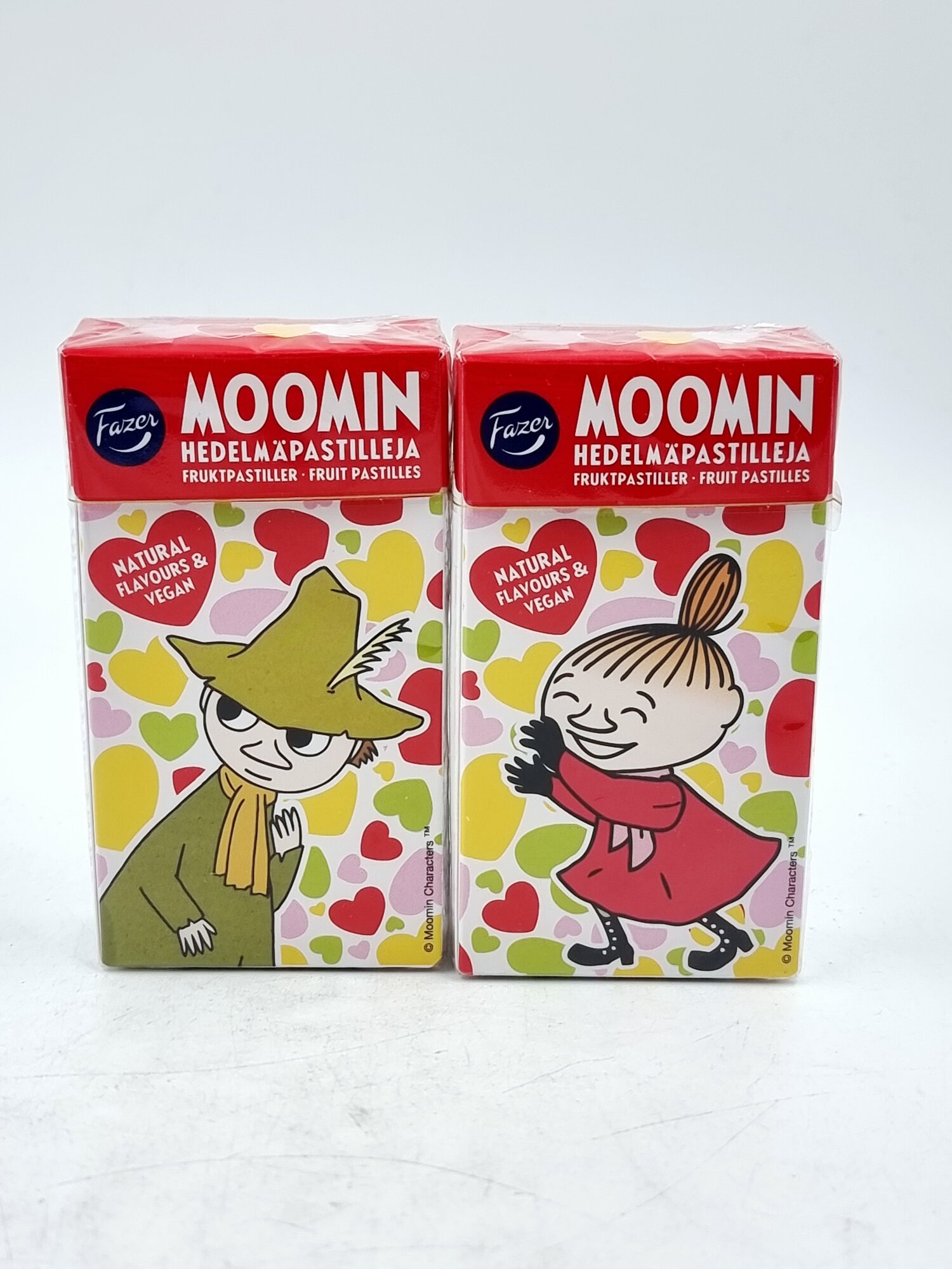 Конфеты пастилки Fazer "Moomin Hedelmapastilleja" фруктовые в виде сердечек (2x40) 80 г (из Финляндии)