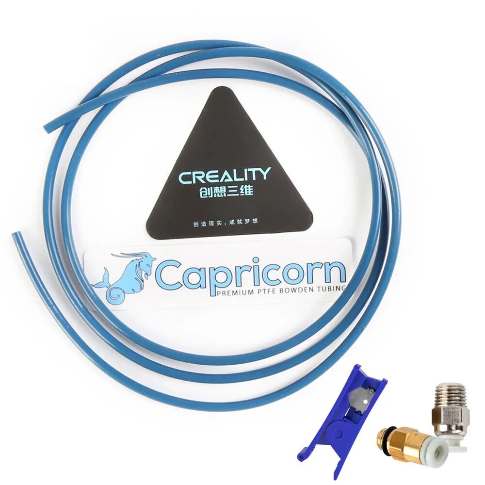 CREALITY Capricorn трубка птфэ синяя 1/2 м с резаком