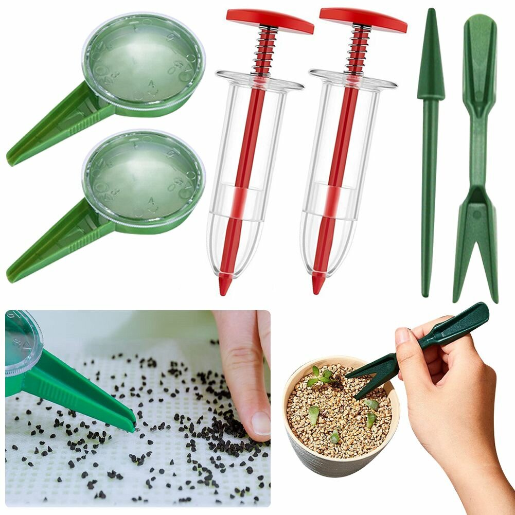 Мини-разбрасыватель семян ручной саженцы Dibber легкий для садоводческого посева