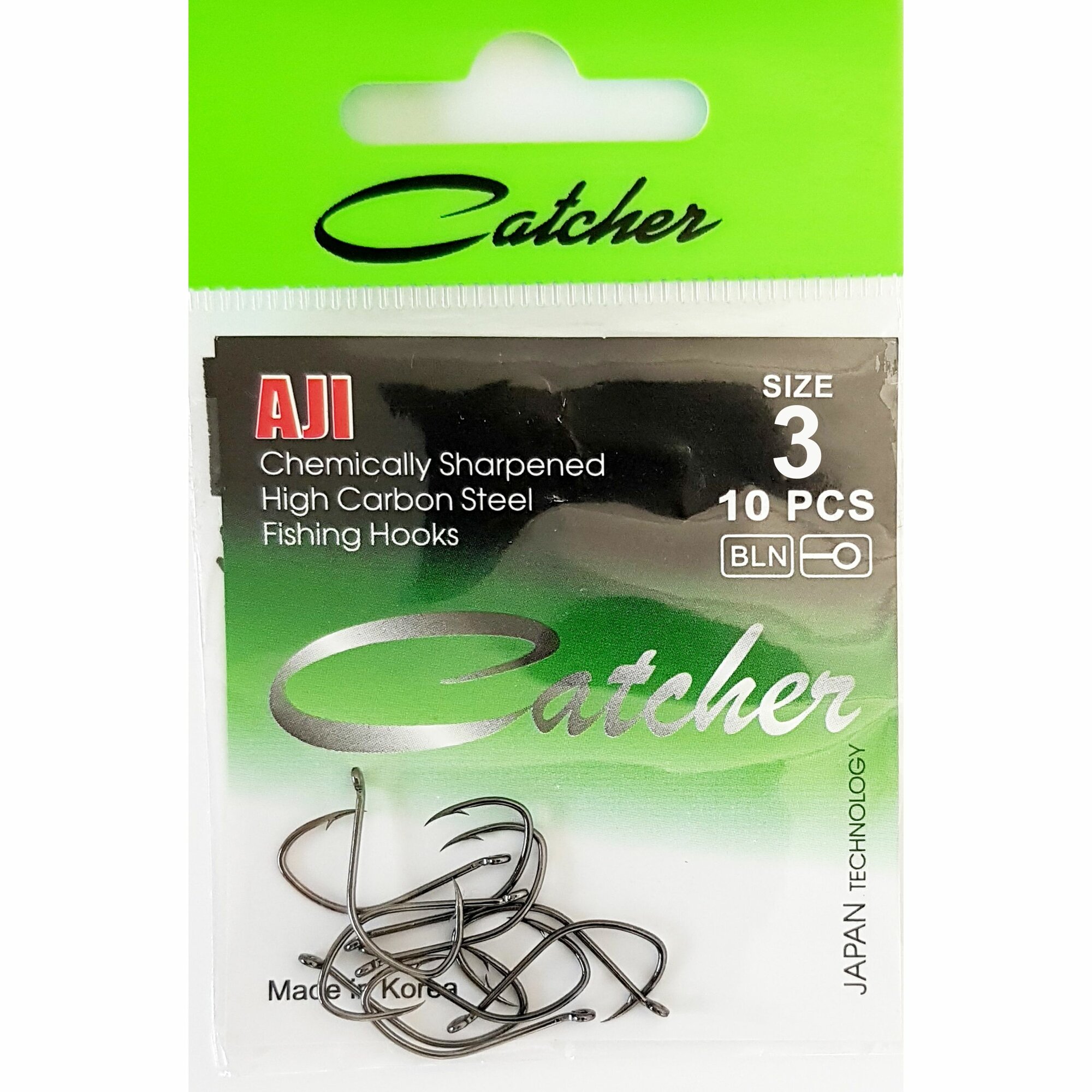 Крючок "Catcher" AJI #3 (3 пакетика)
