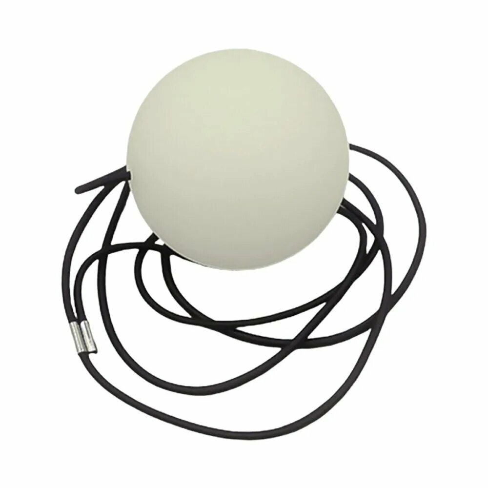 Тренировочный мяч для лакросса с регулируемой веревкой, светящийся в темноте, для юных игроков и начинающих, диаметр 65 мм