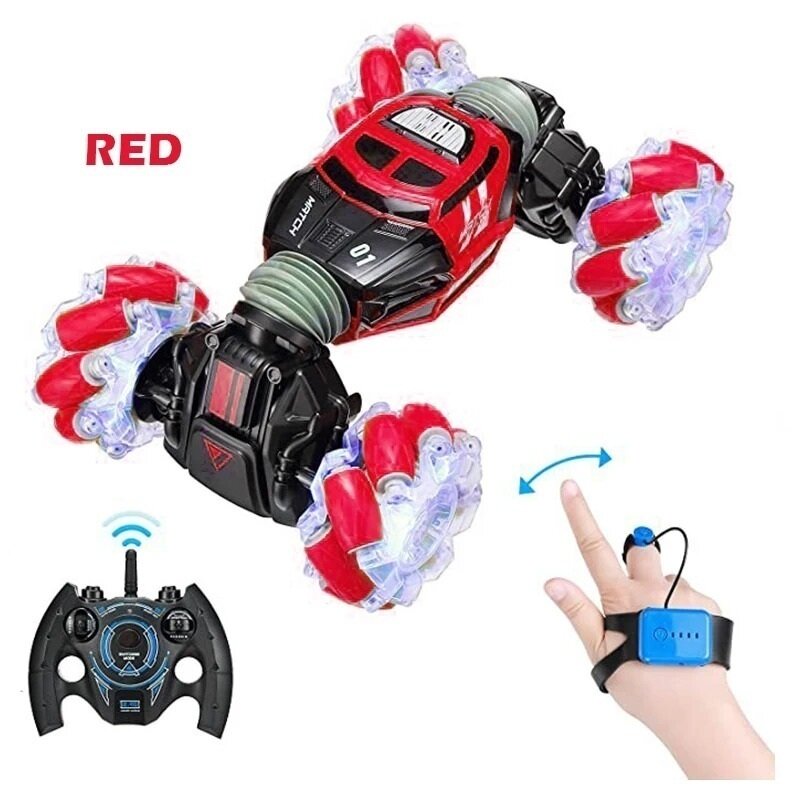 1:16 Радиоуправляемая машинка-багги для трюков, бездорожья, со светодиодной подсветкой, управлением жестами, поворотами, подъемами, радиоуправляемая машинка-трактор с пультом дистанционного управления