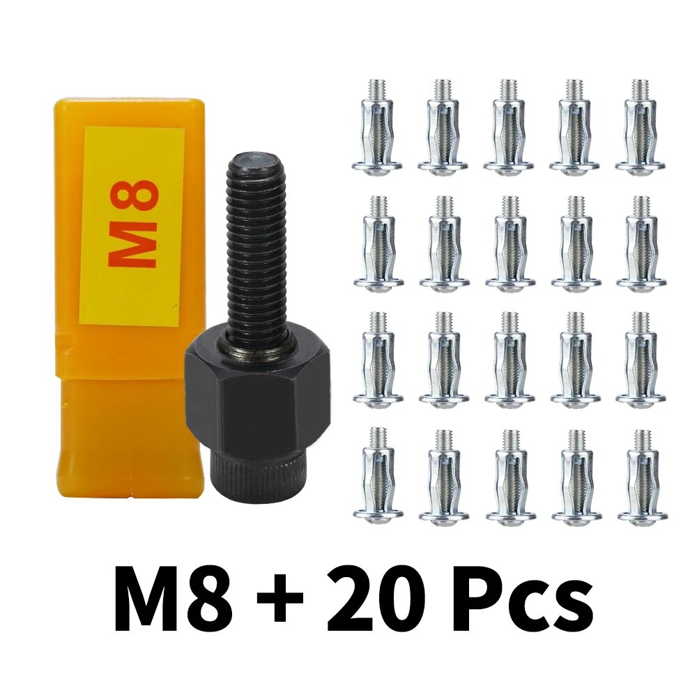 HIFESON M4 M5 M6 M8 Гайки с заклепками набор винтов 20 шт. расширительный зажим Лепестковые заклепки гайка набор винтов полые настенные заклепки