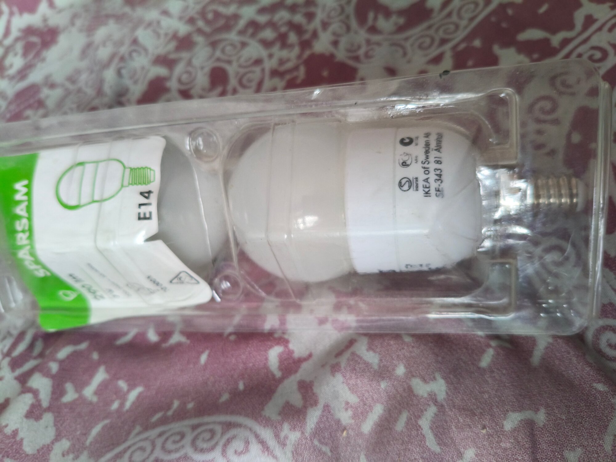 Энергосберегающая лампочка икея e14 250lm 7w 2700k ikea высококачественная арабские эмираты