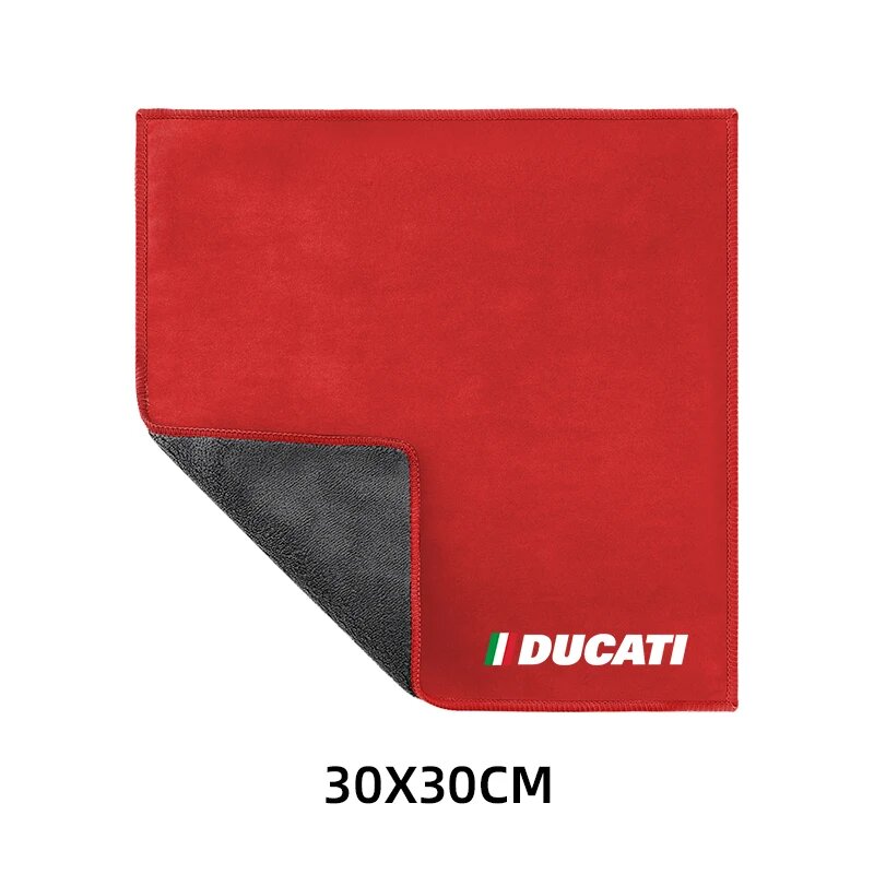 Motorcycle Suede Wash Towel Microfiber Cleaning Rag Cloth For Ducati Panigale Diavel Superleggera V4 V2 Scrambler