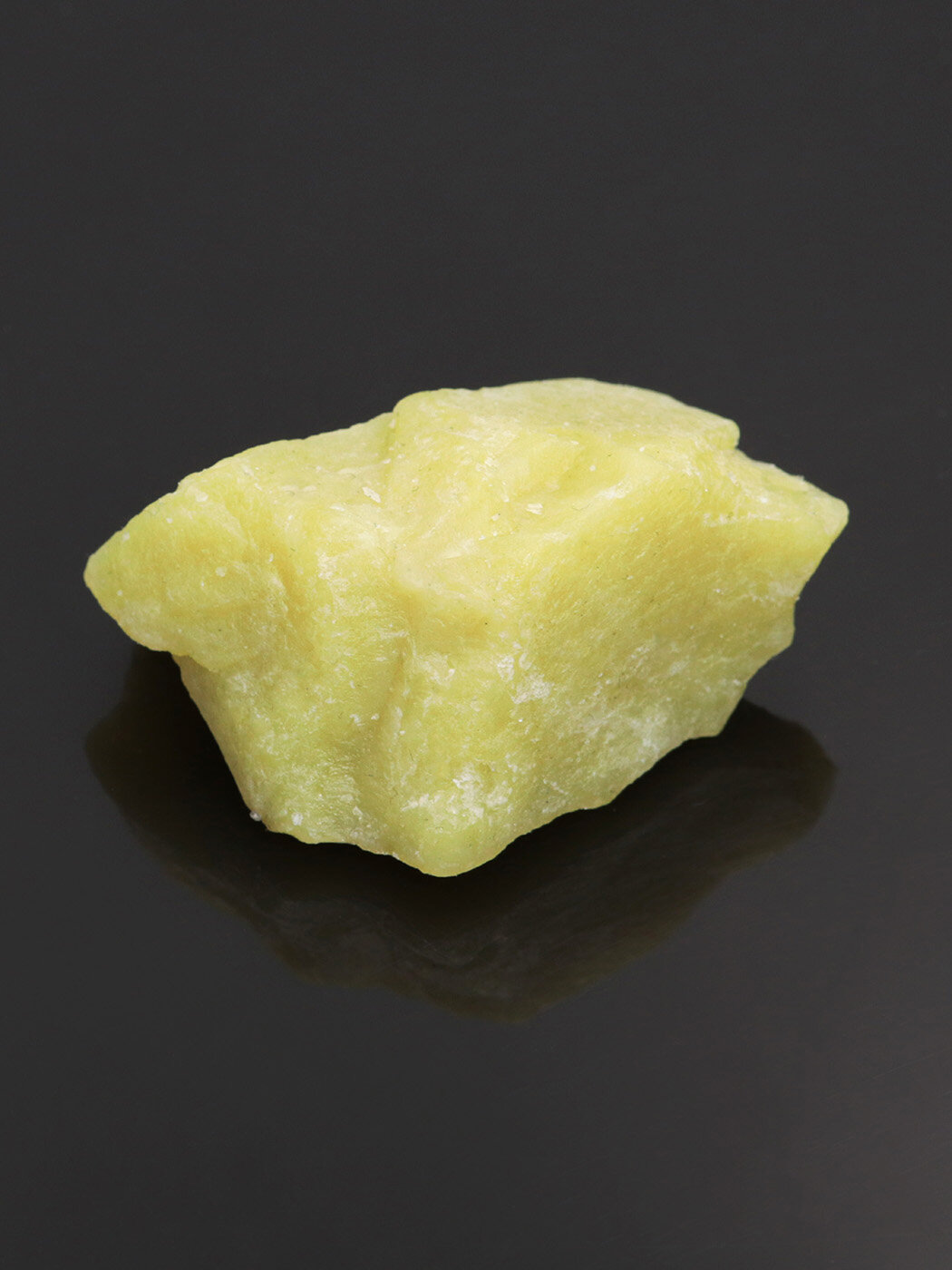 Кальцит Лимонный необработанный, натуральный камень/минерал 40-60 г (3-4 см)