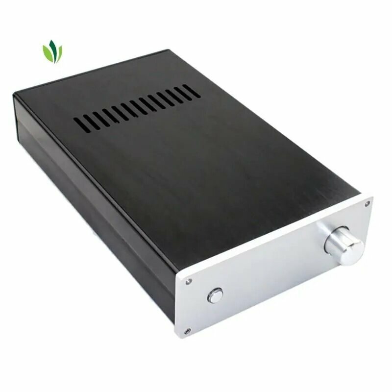 (Q R ) Корпус усилителя, LM3886 Полностью алюминиевый корпус усилителя звука DIY с розеткой питания
