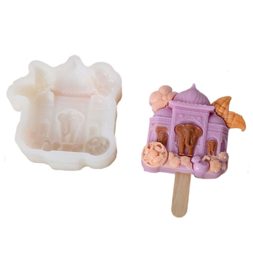 Силиконовые формы для эскимо в виде цветка, 6