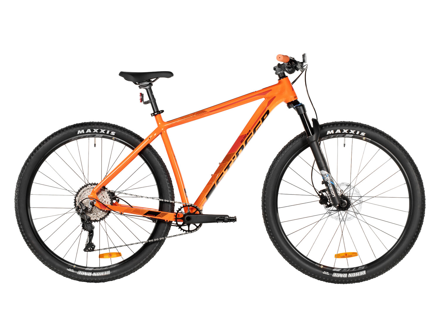Велосипед горный Stinger Reload PRO 45 29 (2025), алюминиевая рама, размер 18", цвет Оранжевый