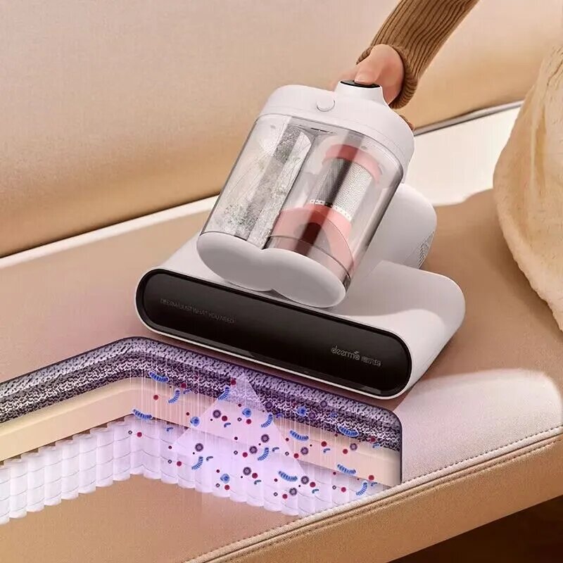 Напольный пылесос Delma CM980, белый, для удаления пылевых клещей