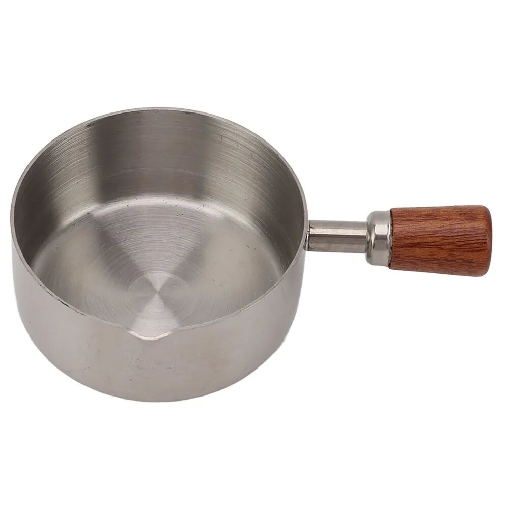 Сервировочный набор для соуса с деревянной ручкой из нержавеющей стали