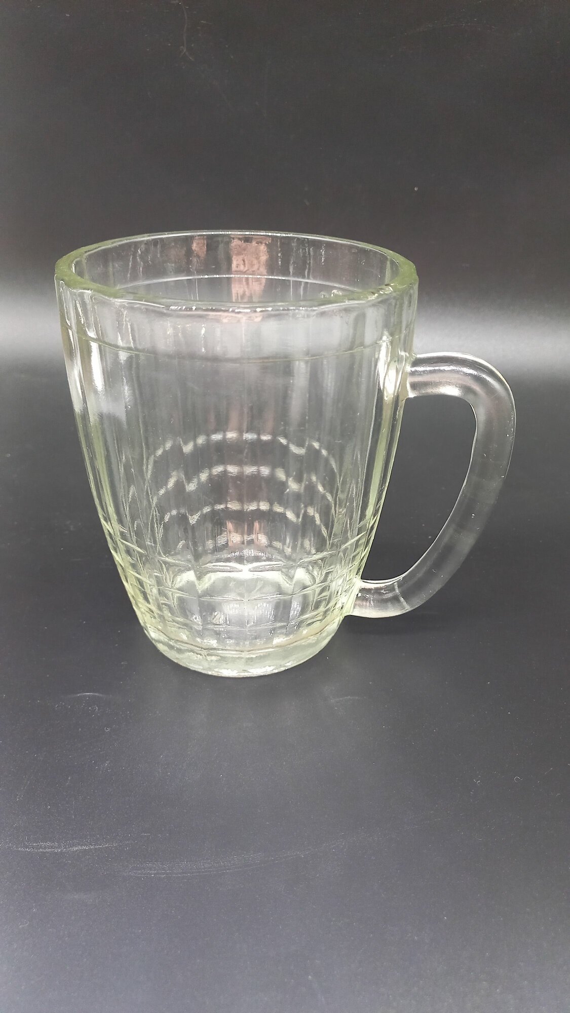 Винтажная советская кружка, стекло, 0.5 мл, СССР