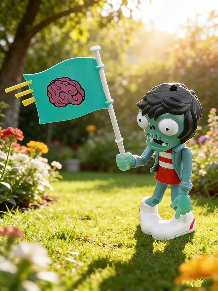 Новая модель игрушечного флага из серии Plants vs. Zombies rock Zombie будет украшена светящимися украшениями