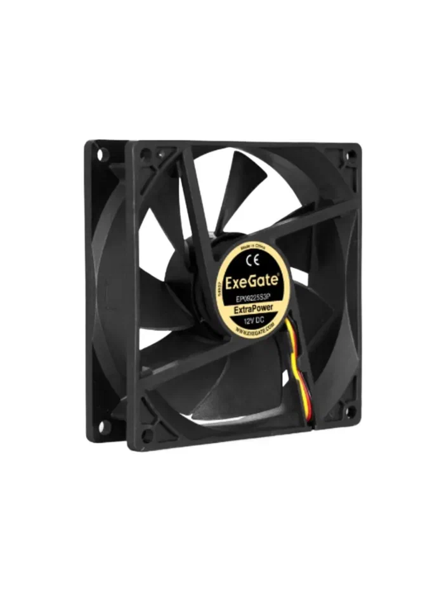 Вентилятор для корпуса Exegate EX09225B3P-24 EX297087RUS 92x92x25 mm, 2750rpm, 51.3CFM, 35dBa, 3-pin