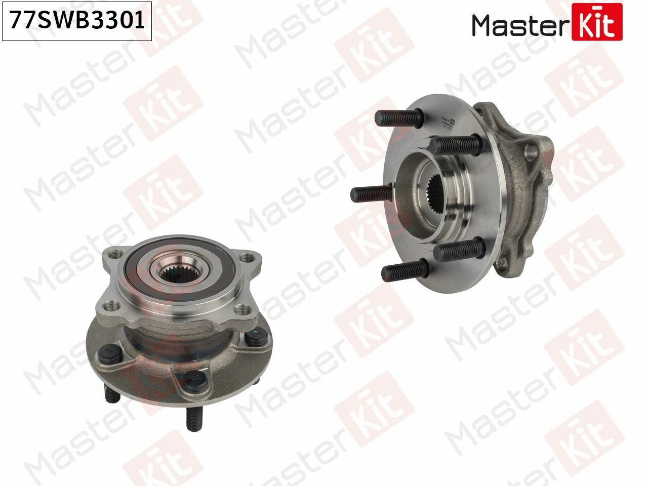 Ступица в сборе с подшипником зад. Citroen C-CROSSER EP/Mitsubishi OUTLANDER II CWW/ MasterKit 77SWB3301