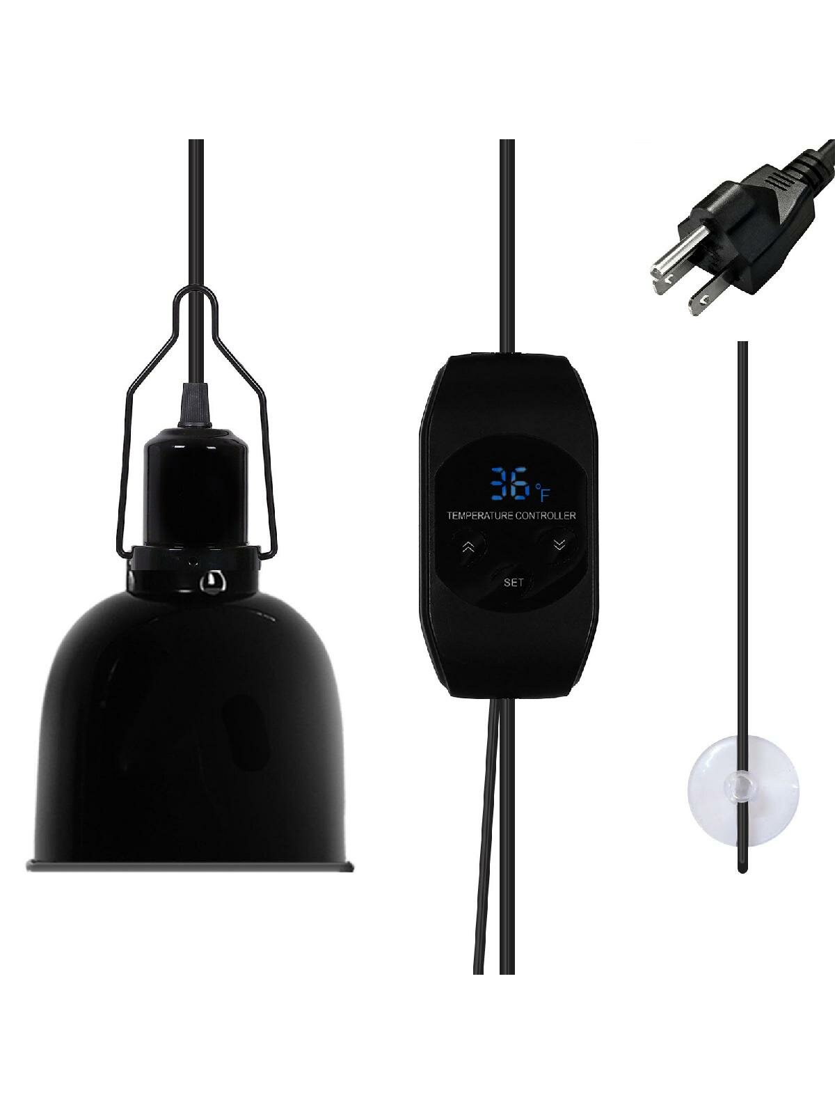 Алюминиевый абажур размером 5,5 футов для ламп напряжением 110 В Быстрая установка