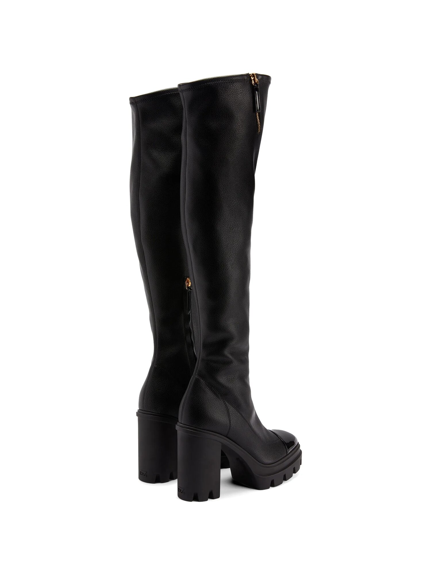 Ботильоны Giuseppe Zanotti Shiny toe platform boots, размер 37,5 EU — фото 1