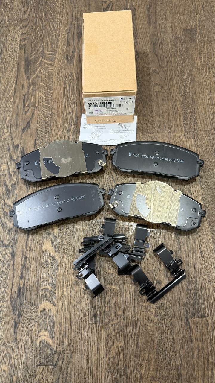 Колодки тормозные передние HYUNDAI-KIA 58101N9A00 Hyundai Elantra, Sonata, Tucson; Kia K5, Sportage