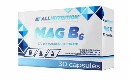 Витамин магний B6 AllNutrition MAG B6, 30 капс