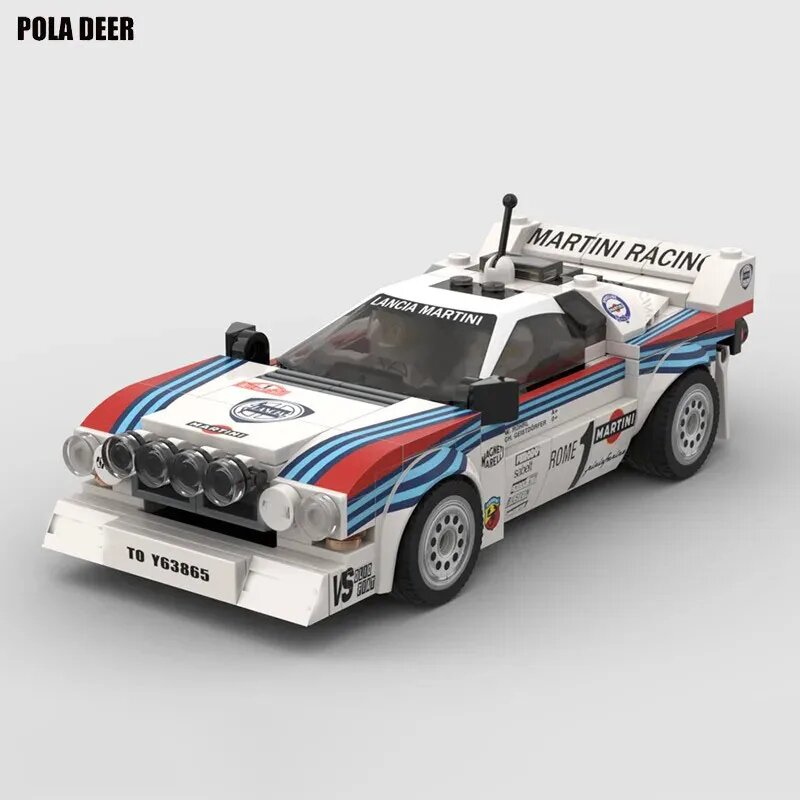 Poladeer Lancia 037 Martini Раллийный автомобиль, Размер: QR code
