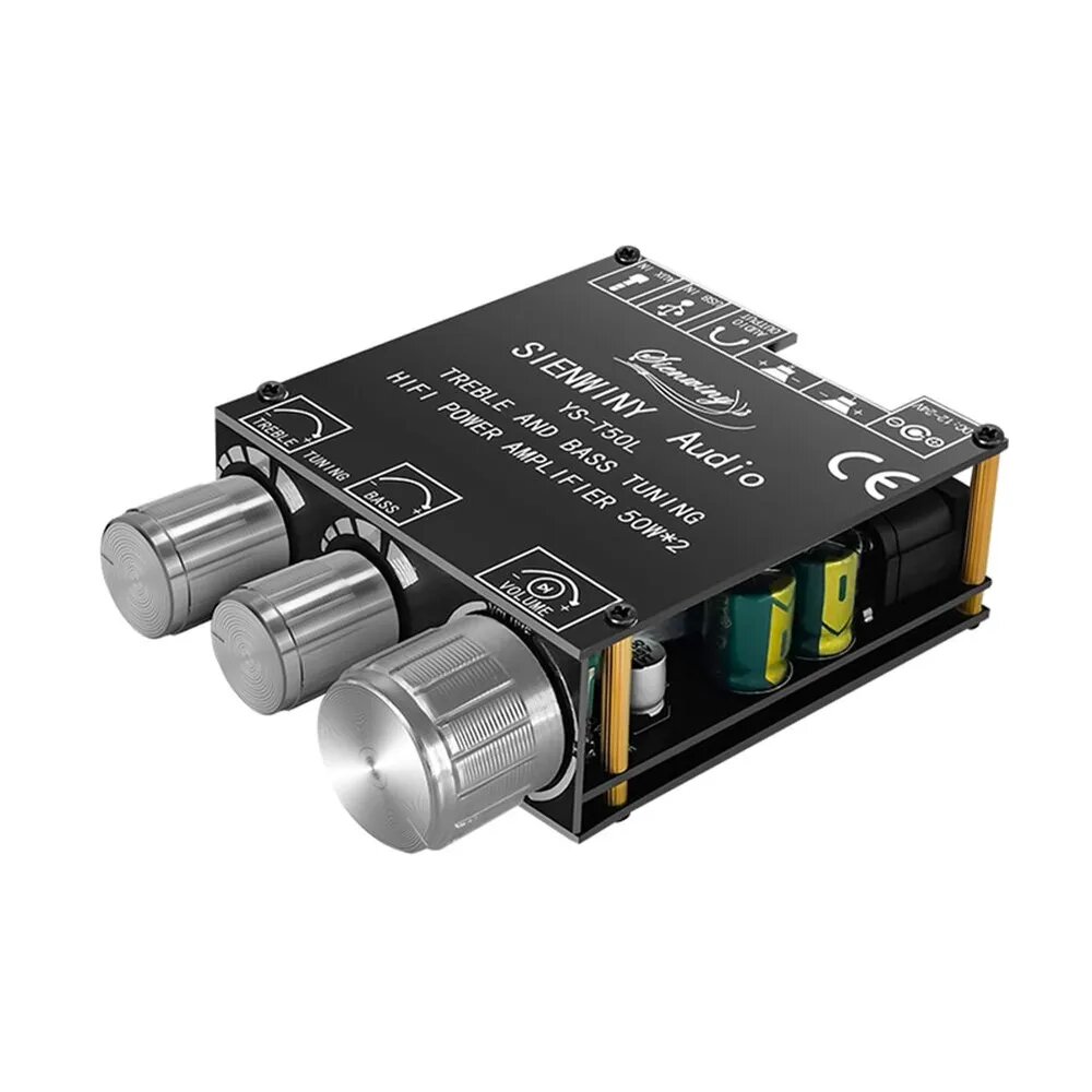 Усилитель мощности звука 50 Вт*2 Bluetooth-совместимый стерео беспроводной усилитель 5.1