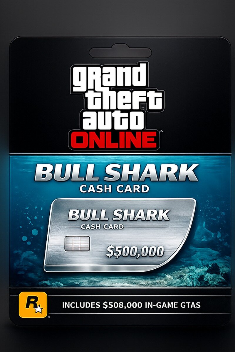 GTA Online — Bull Shark Shark Cash Card (500 000 GTA$) | код Xbox | все страны | внутриигровая валюта GTA$ | Цифровой код
