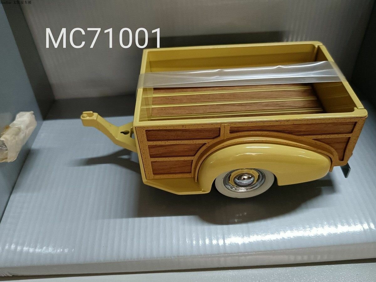 Motor City Sun Star 1/18 Литая модель автомобиля 1939 Chevrolet Woody Surf Touring Woodgrain