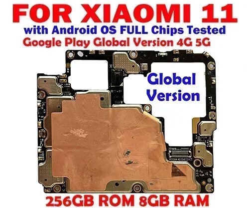Глобальная версия материнской платы для Xiaomi Mi 11 11Pro 11, ультра хорошая 8GB RAM 128GB ROM