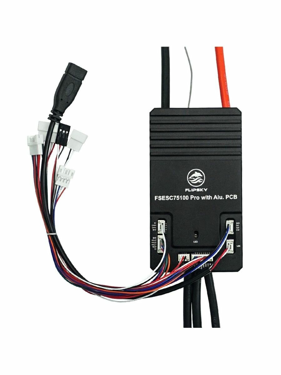 Flipsky 75100 Pro 84V 100A с алюминиевой печатной платой на базе VESC для электроскейтборда