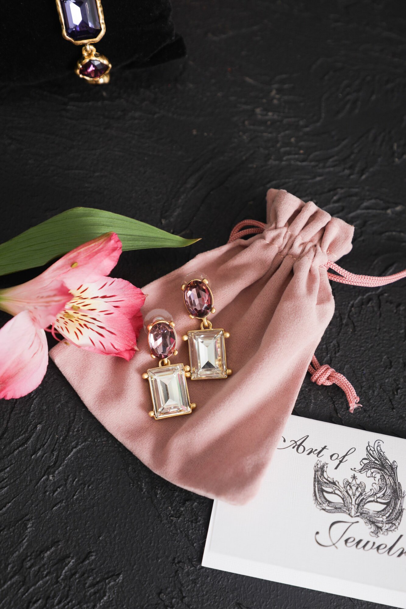 Серьги, кристалл