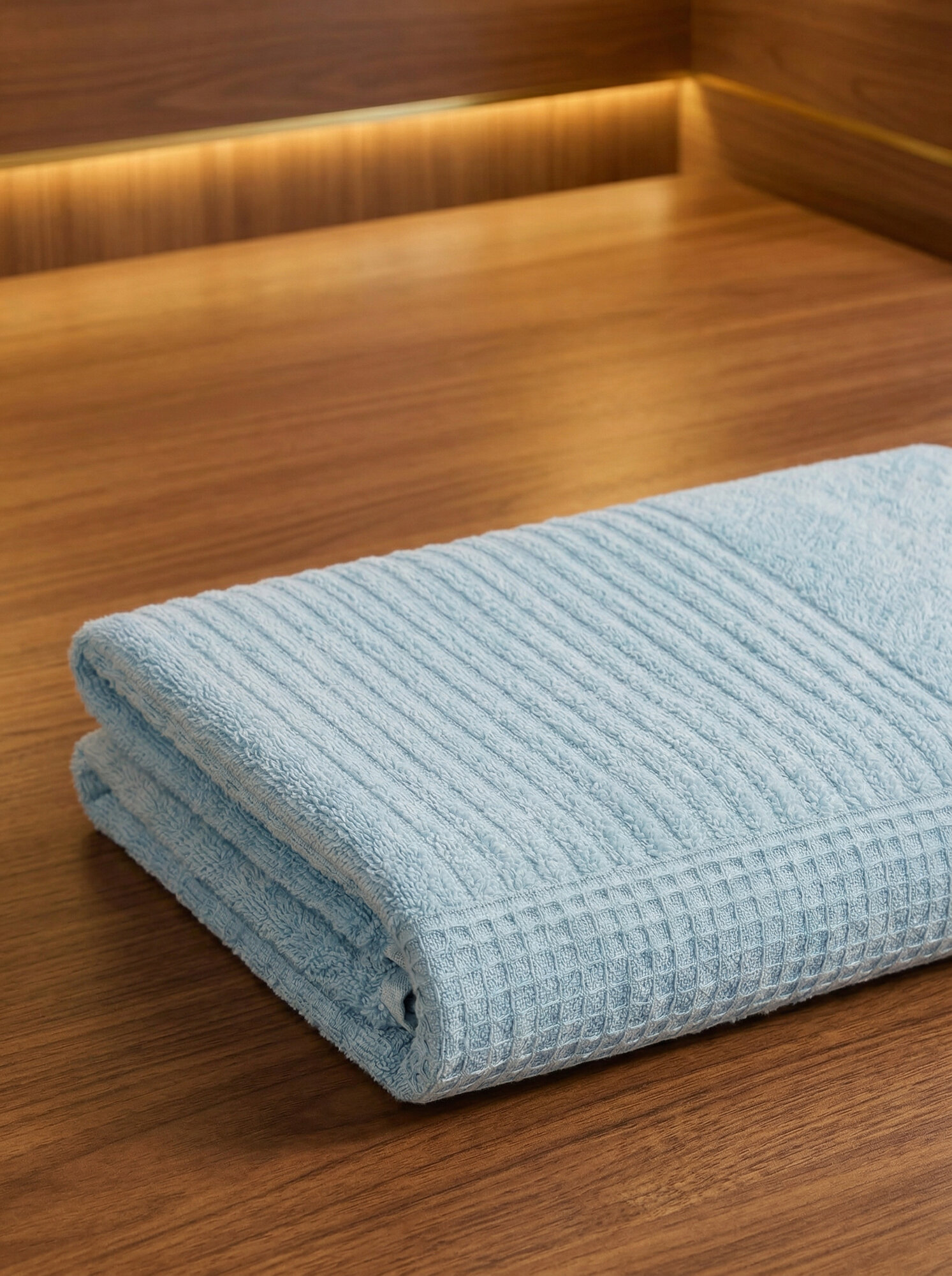 Полотенце банное махровое 70х140 Ниагара, хлопок 100%, небесно-голубой