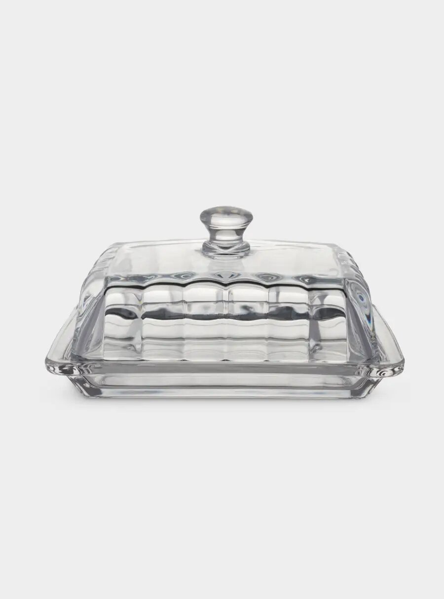 Масленка, 17х11х8 см, стекло, Grand